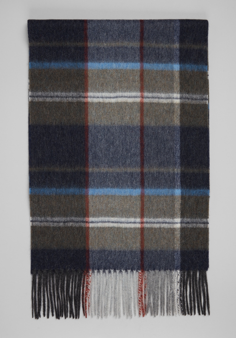 Click here for Mens Jos. A. Bank Exploded Plaid Cashmere Scarf at... prices