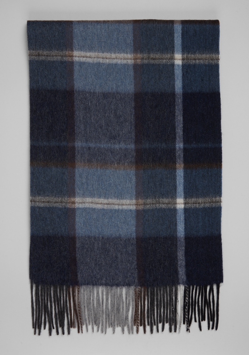 Click here for Mens Jos. A. Bank Large Plaid Cashmere Scarf at Jo... prices