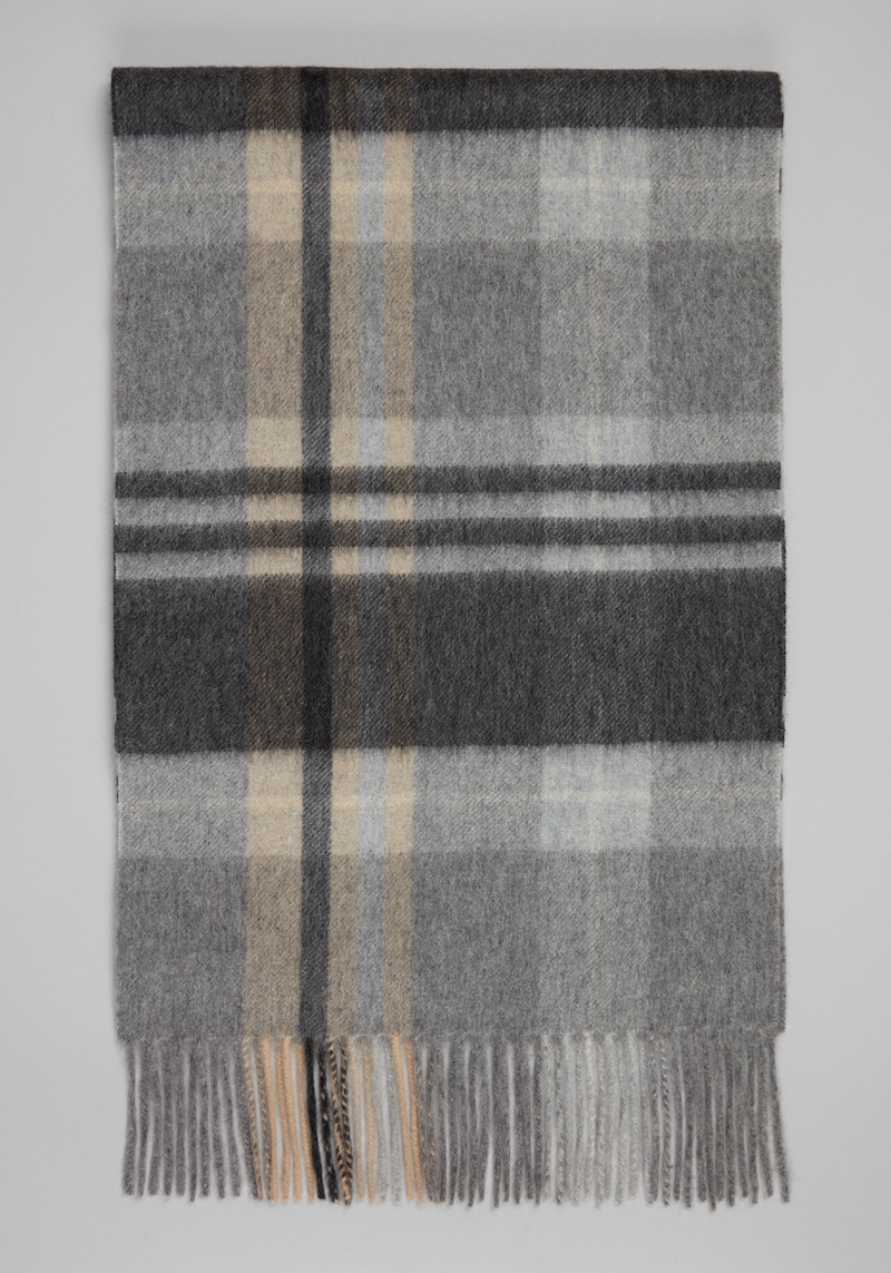 Click here for Mens Jos. A. Bank Plaid Cashmere Scarf at Jos. A.... prices