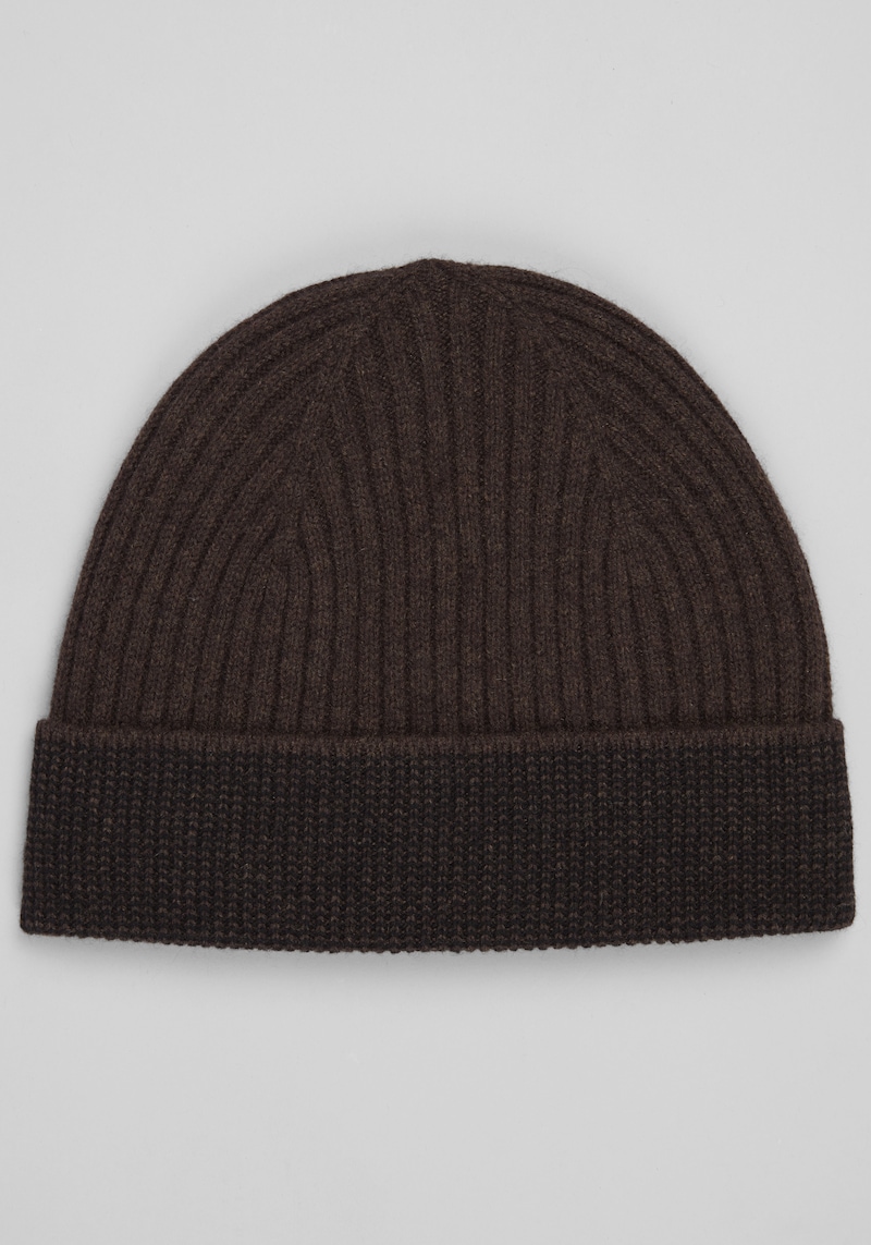 Click here for Mens Jos. A. Bank Cashmere Rib Knit Beanie at Jos.... prices