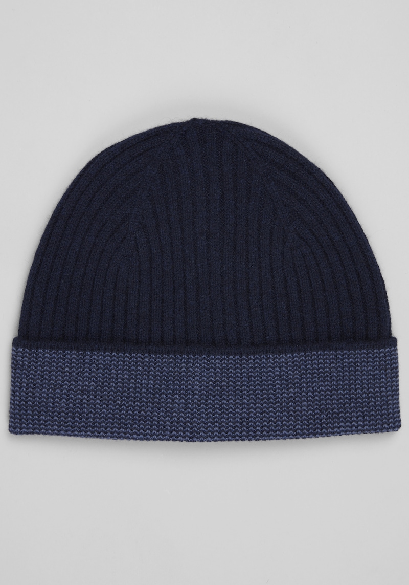 Click here for Mens Jos. A. Bank Cashmere Rib Knit Beanie at Jos.... prices