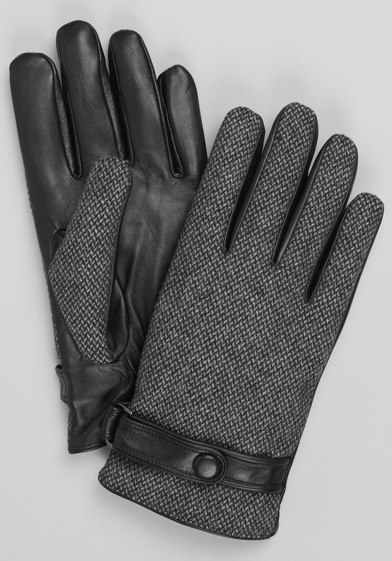 Click here for Mens Jos. A. Bank Birds-Eye Leather Gloves at Jos.... prices