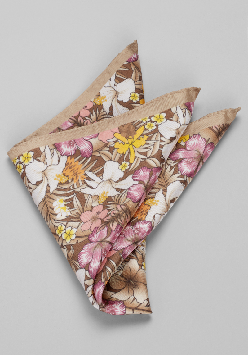 Click here for Mens Jos. A. Bank Botanical Floral Pocket Square a... prices
