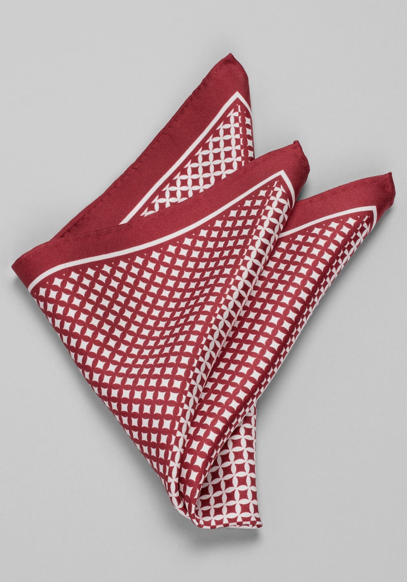 Click here for Mens Jos. A. Bank Geo 4-Print Pocket Square at Jos... prices
