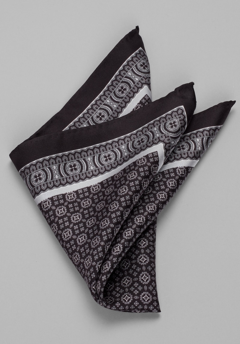 Click here for Mens Jos. A. Bank Mixed Medallion Pocket Square at... prices