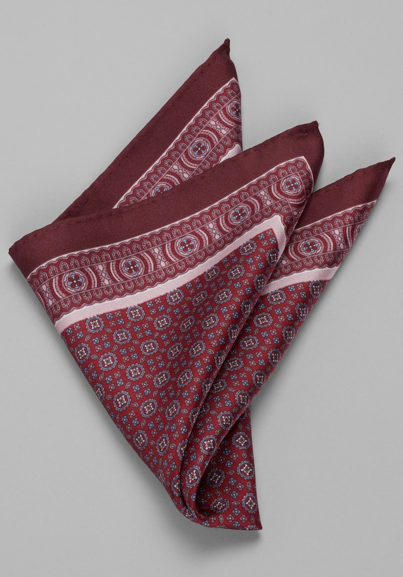 Click here for Mens Jos. A. Bank Mixed Medallion Pocket Square at... prices
