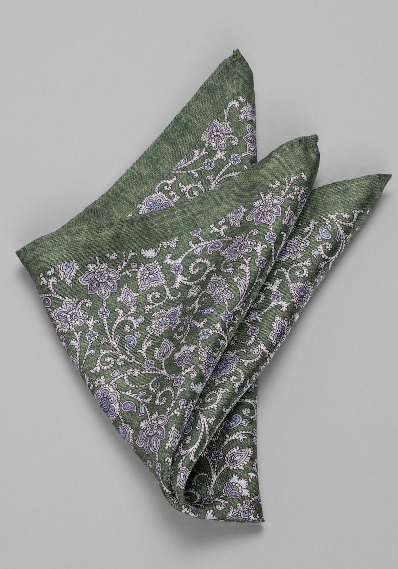 Click here for Mens Jos. A. Bank Small Floral Pocket Square at Jo... prices