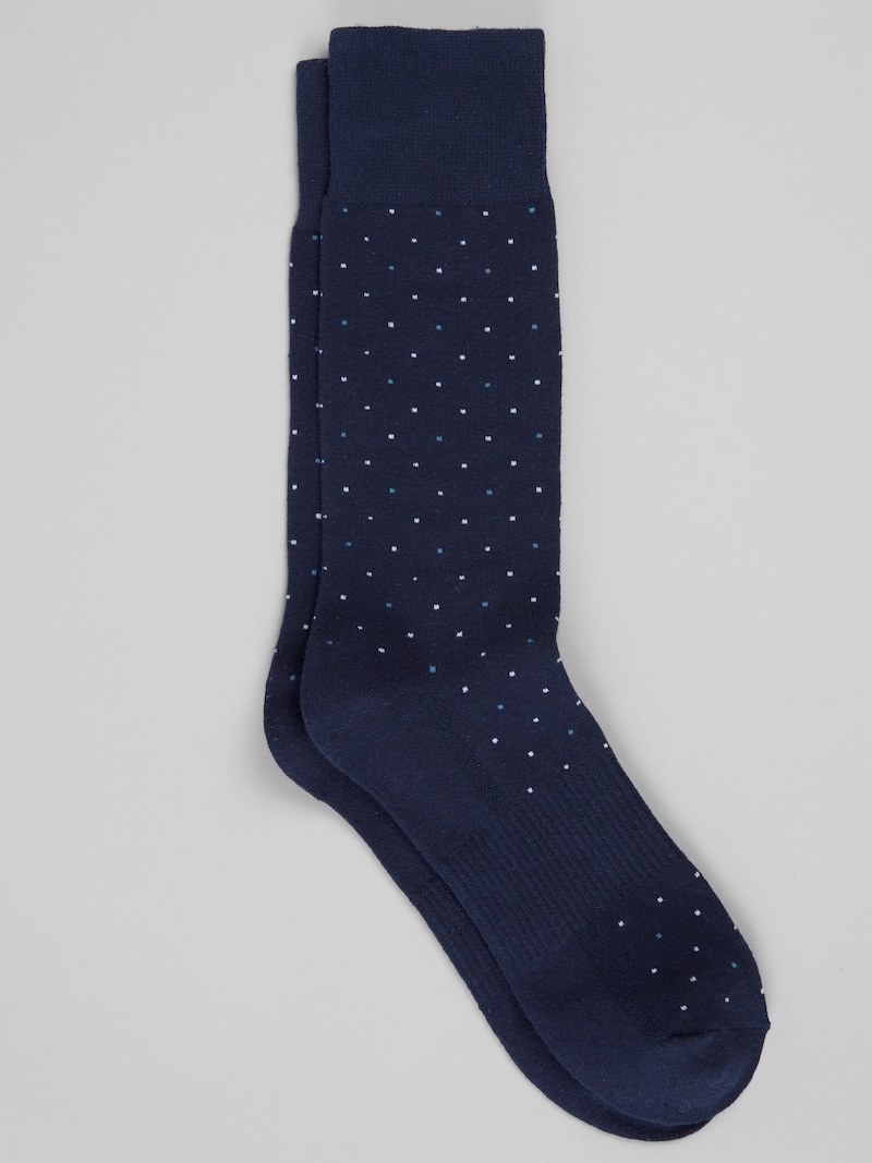 Click here for Mens Traveler® COOLMOTION Small Dots Mid-Calf Sock... prices