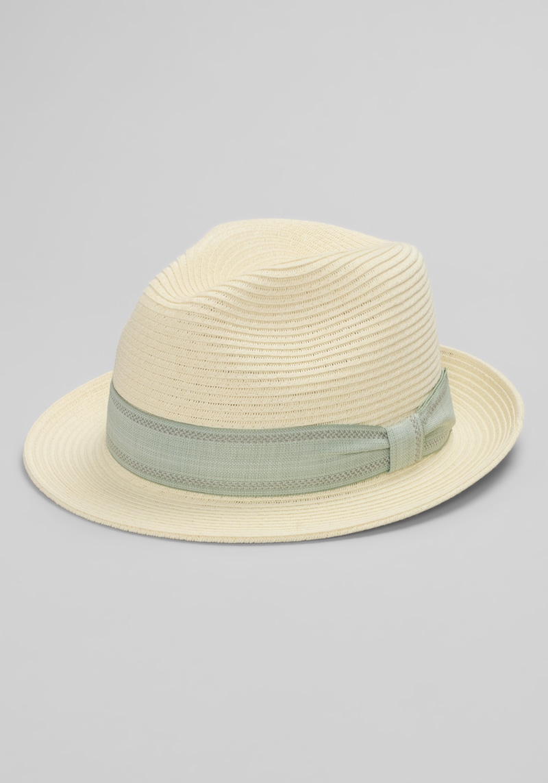 Click here for Mens Jos. A. Bank Herringbone Band Fedora at Jos.... prices