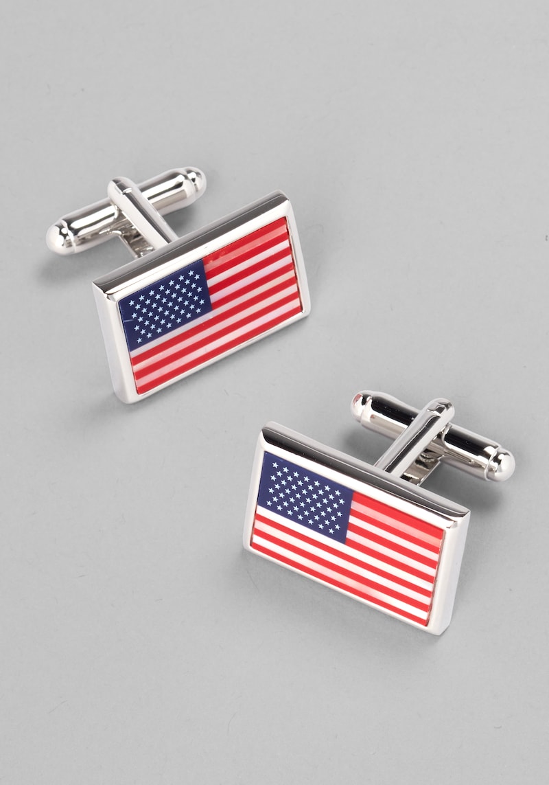 Click here for Mens Jos. A. Bank American Flag Mother-of-Pear Cuf... prices