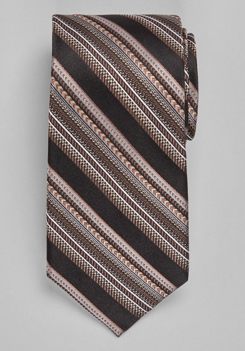 Click here for Mens Reserve Collection Intricate Stripe Tie at Jo... prices