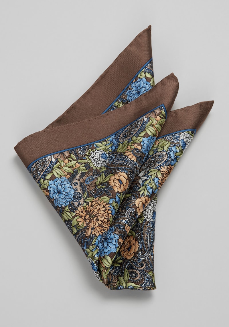 Click here for Mens Jos. A. Bank Crowded Floral Pocket Square at... prices