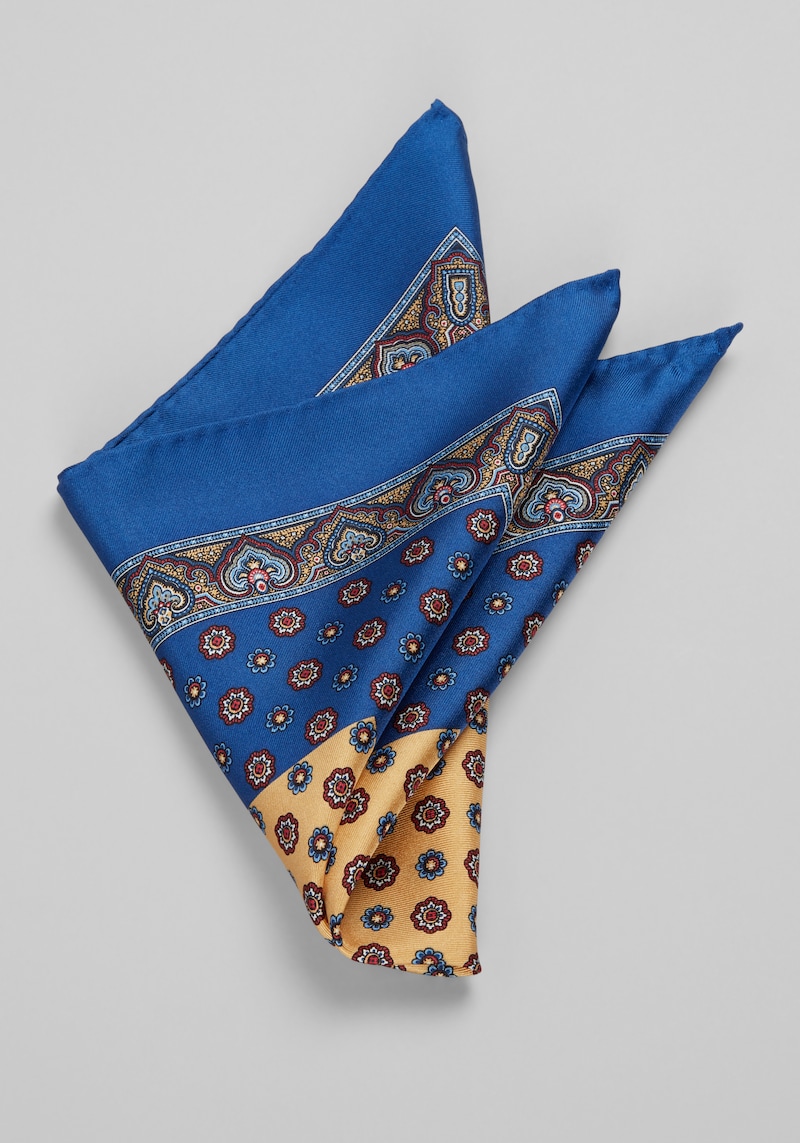 Click here for Mens Jos. A. Bank Mixed Medallion Pocket Square at... prices