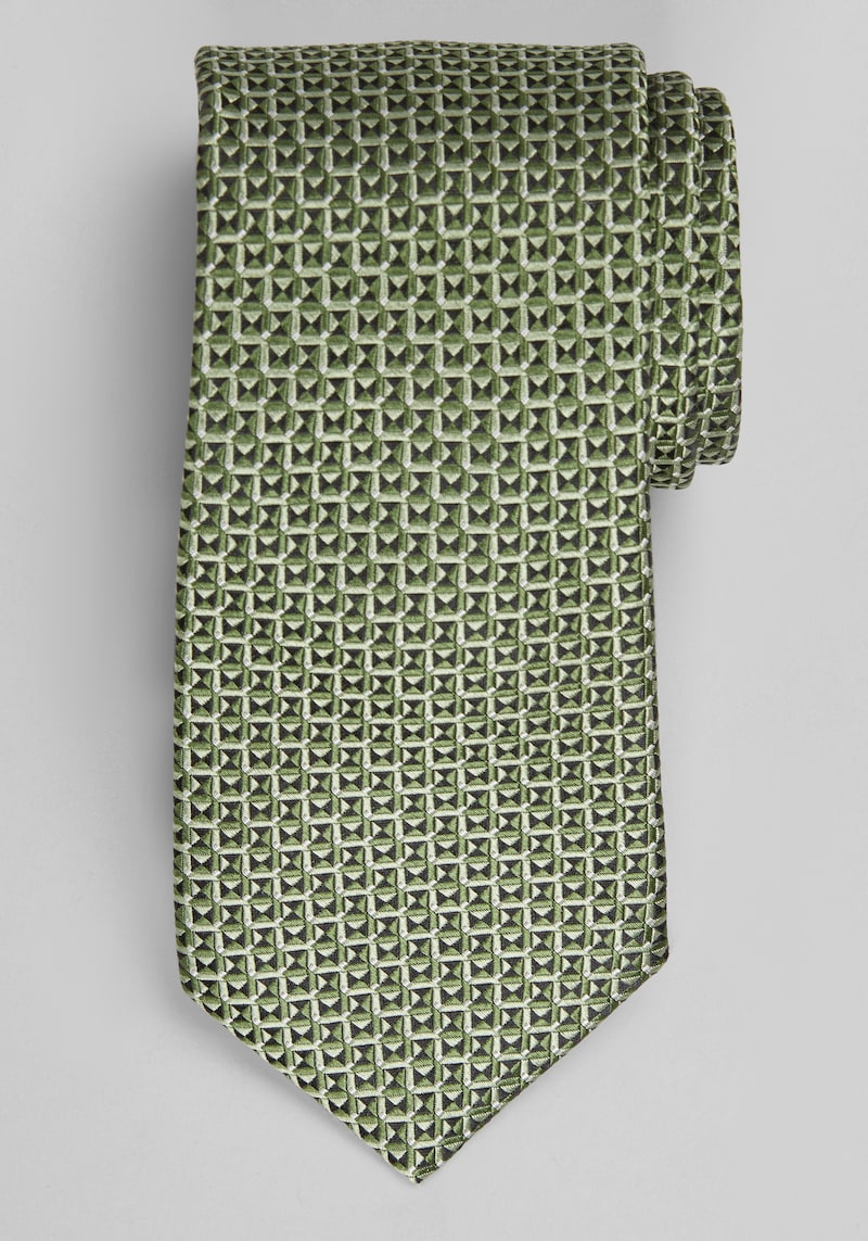 Click here for Mens Traveler® Collection Micro Geo Tie - Long at... prices