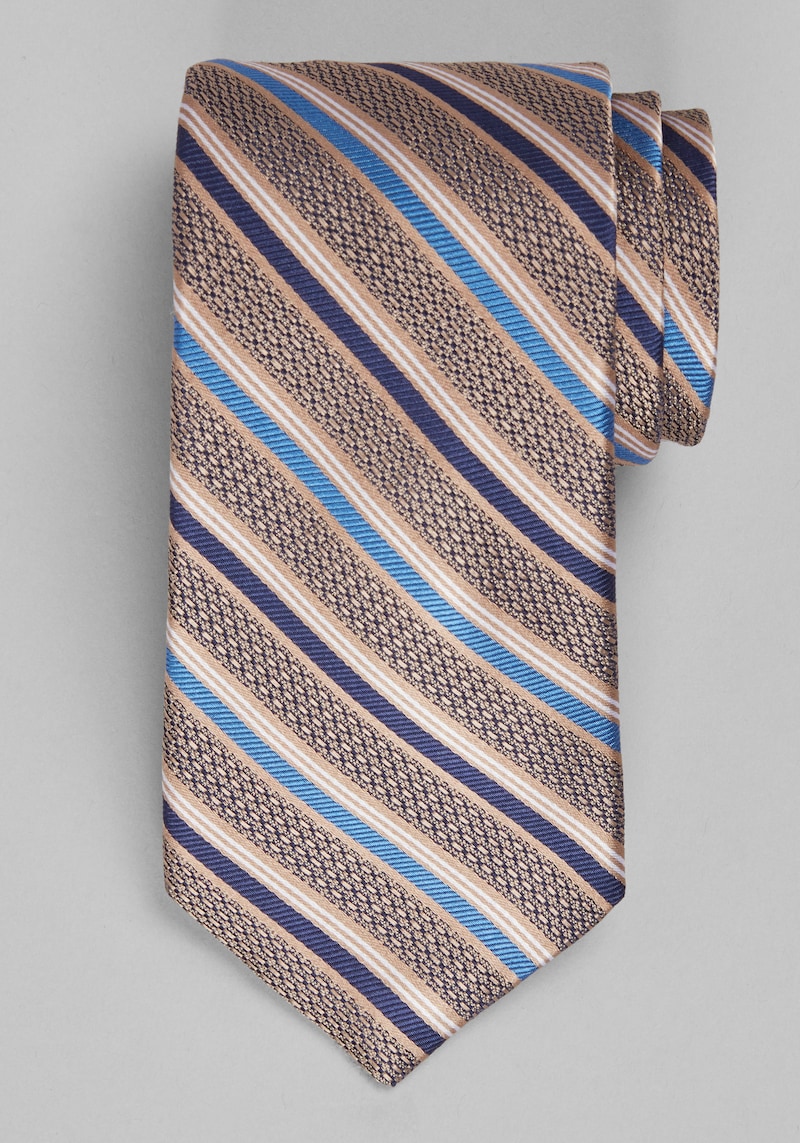 Click here for Mens Reserve Collection Triple Texture Stripe Tie... prices