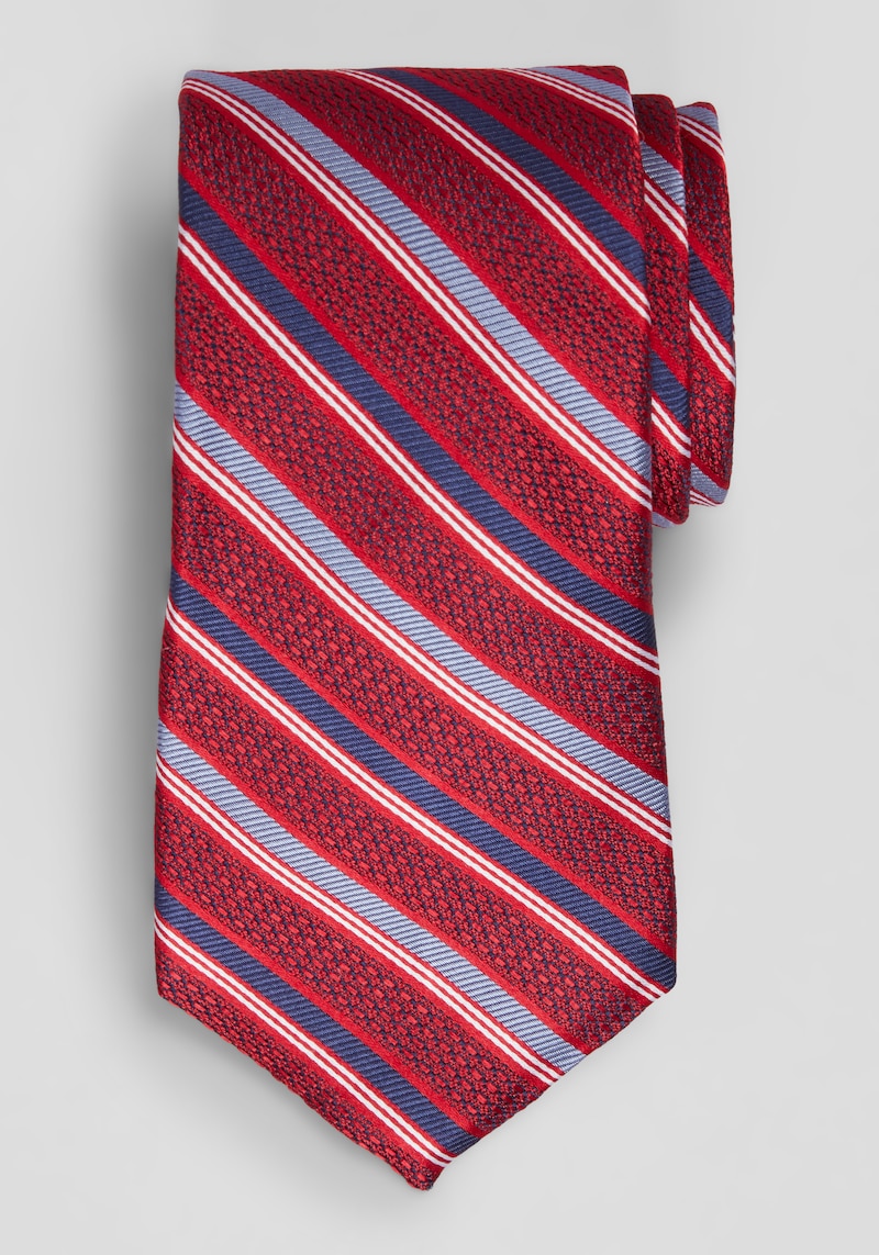 Click here for Mens Reserve Collection Triple Texture Stripe Tie... prices