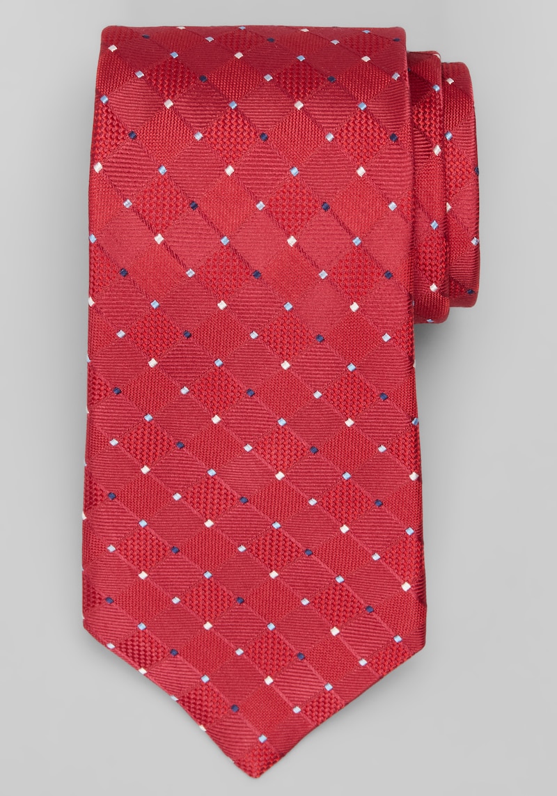 Click here for Mens Traveler® Collection Multi‑Texture Grid Tie -... prices