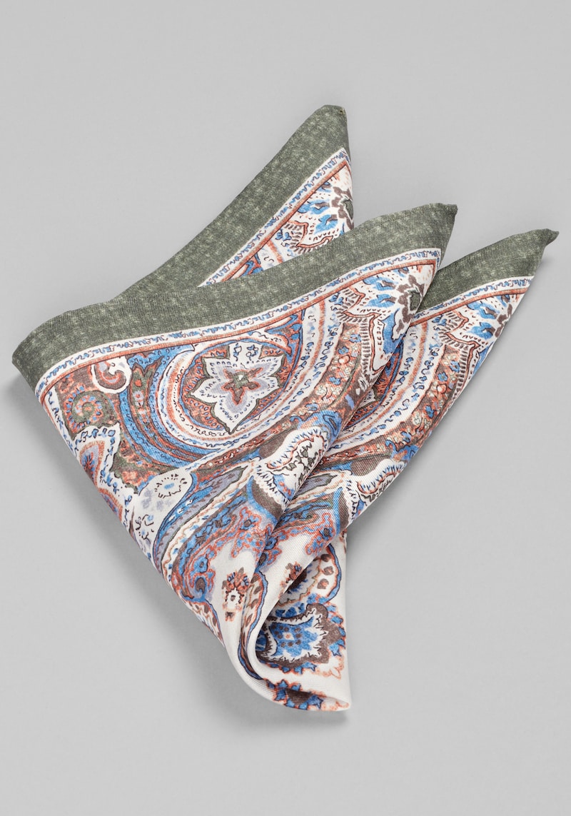 Click here for Mens Jos. A. Bank Paramount Paisley Pocket Square... prices