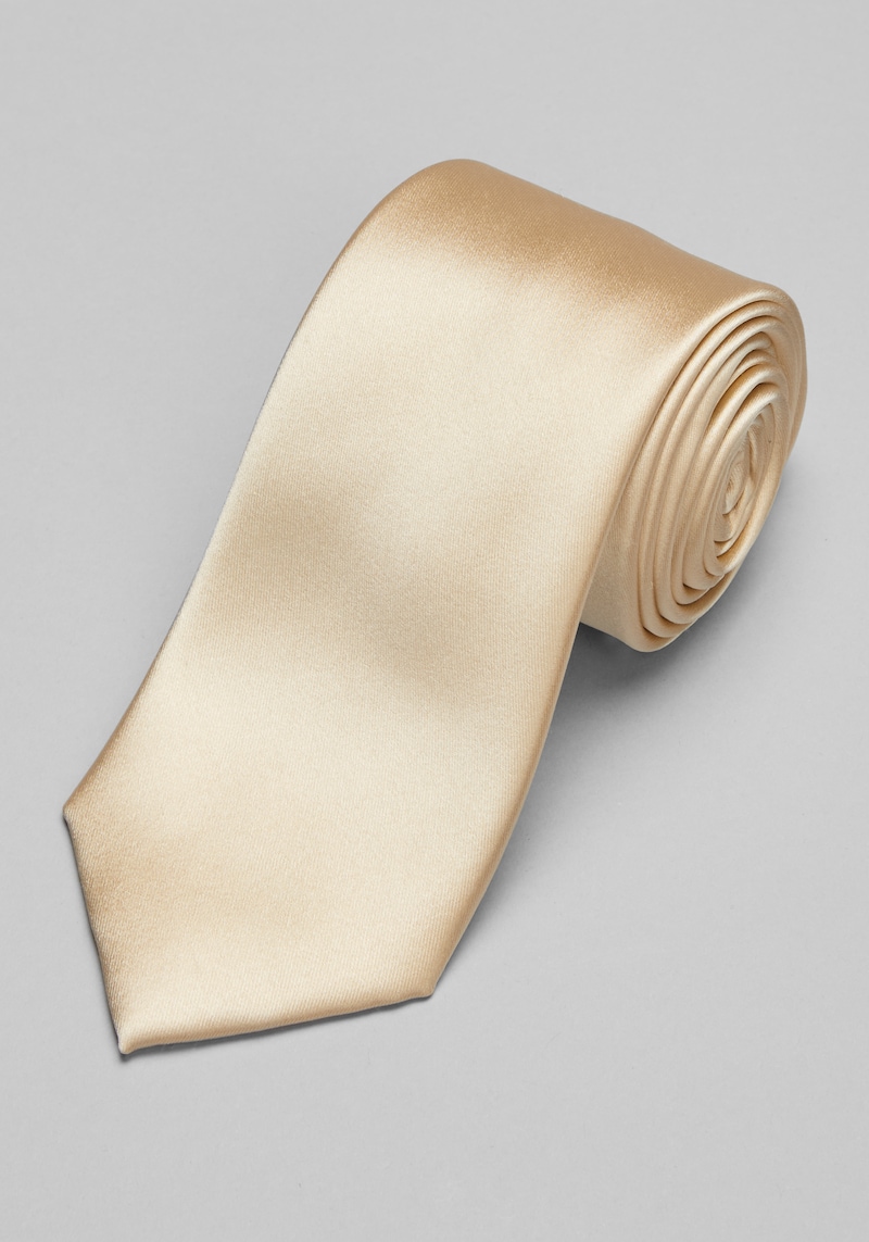 Click here for Mens Reserve Collection Satin Weave Solid Tie - Lo... prices
