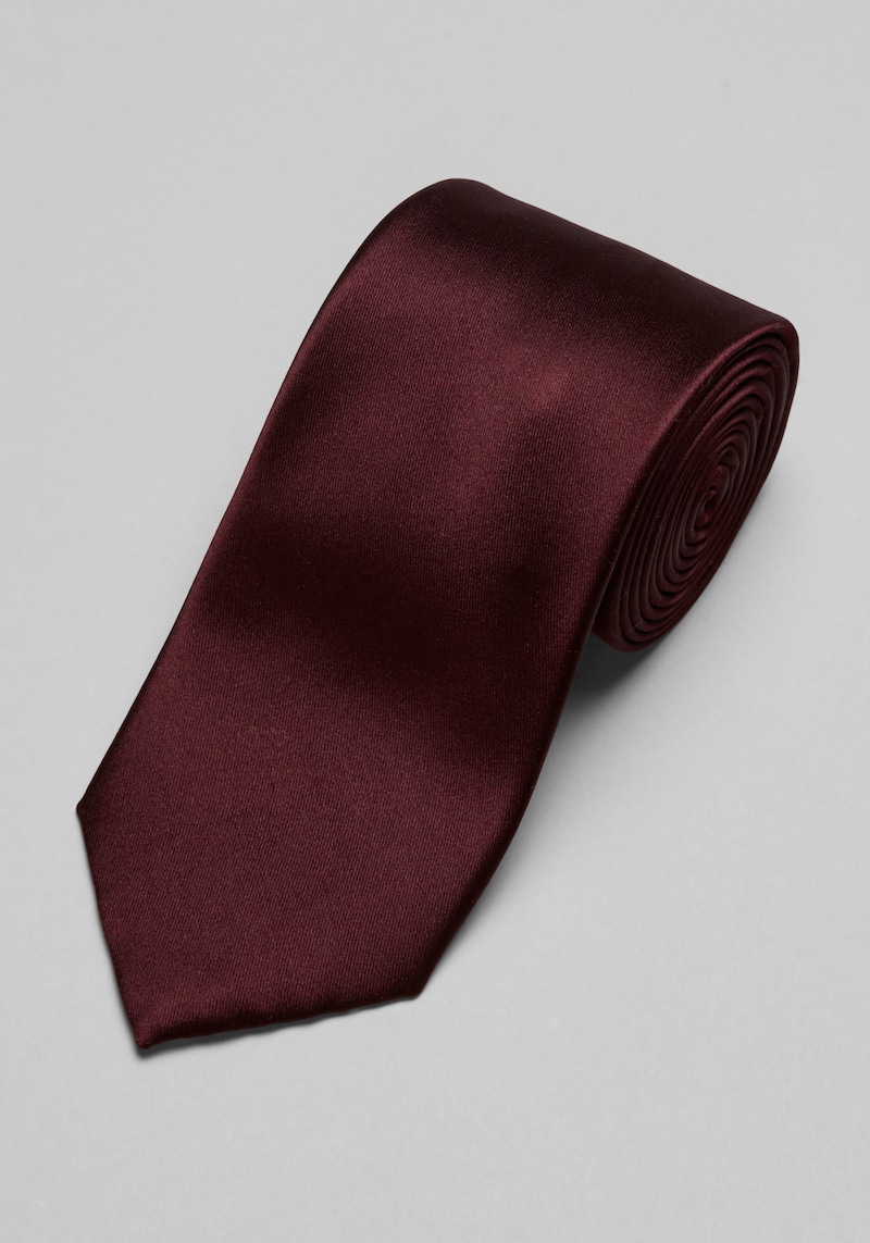 Click here for Mens Reserve Collection Satin Weave Solid Tie at J... prices