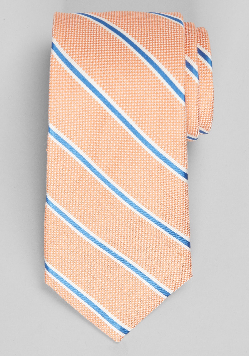 Click here for Mens Reserve Collection Summer Oxford Stripe Silk-... prices