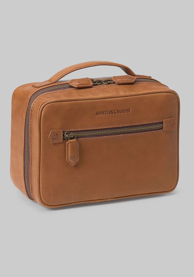 Click here for Mens Johnston & Murphy Rhodes Leather Travel Kit a... prices