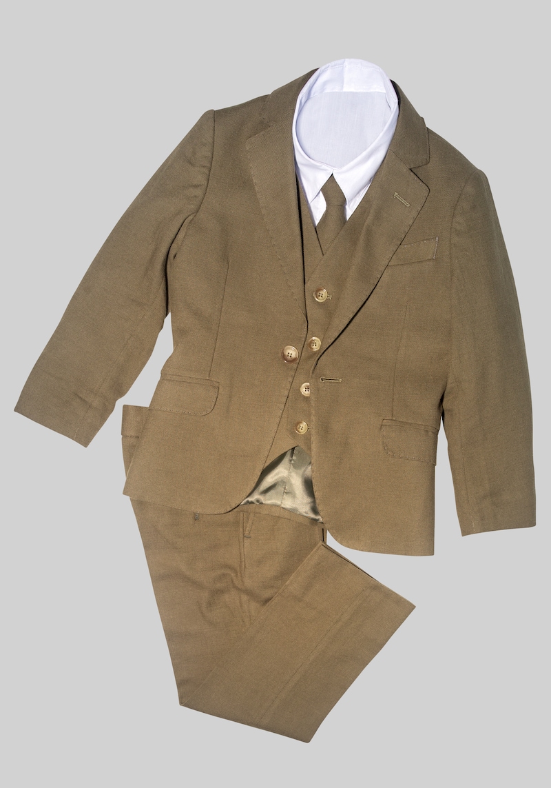Click here for Oasis Linen Blend 5-Piece Toddler Boys Suit at Jos... prices