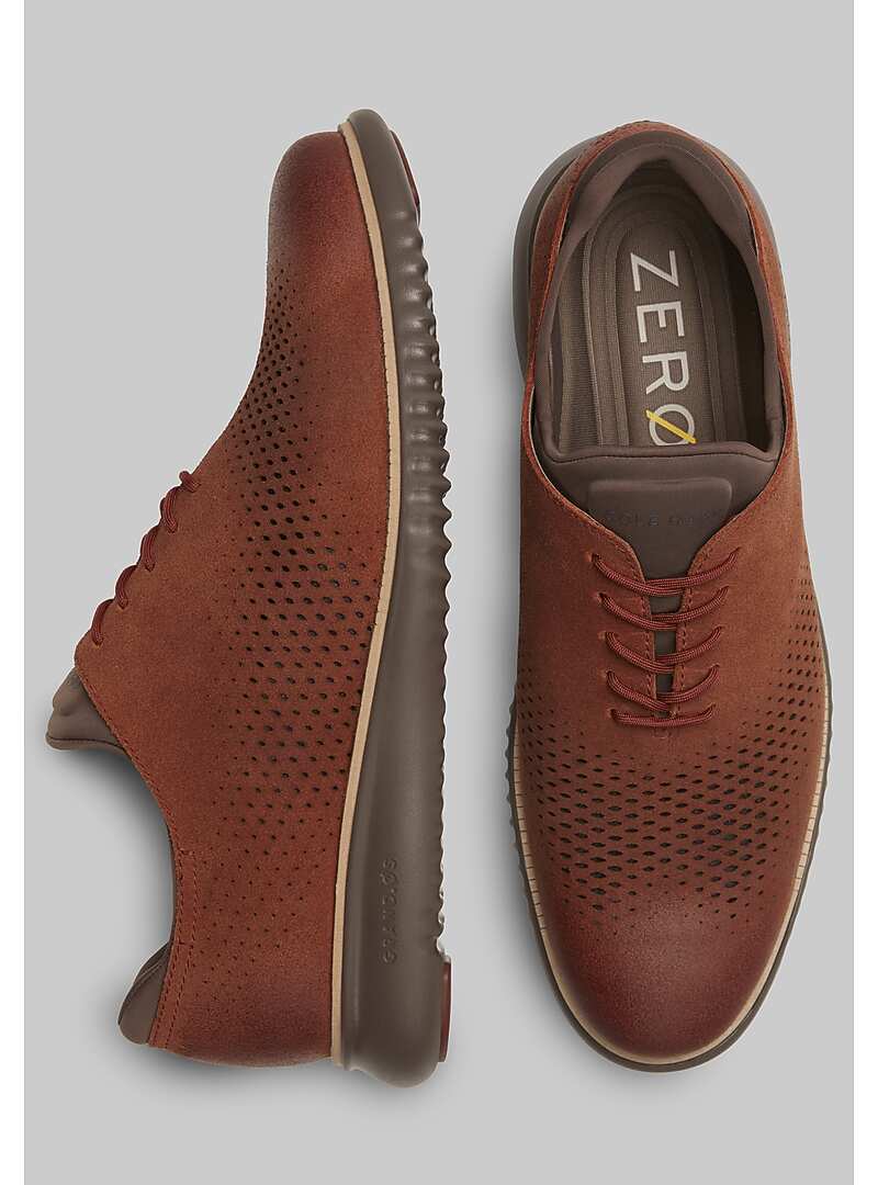 Cole Haan 2.ZEROGRAND Suede Laser Wingtip Oxfords - Cole Haan | Jos A Bank