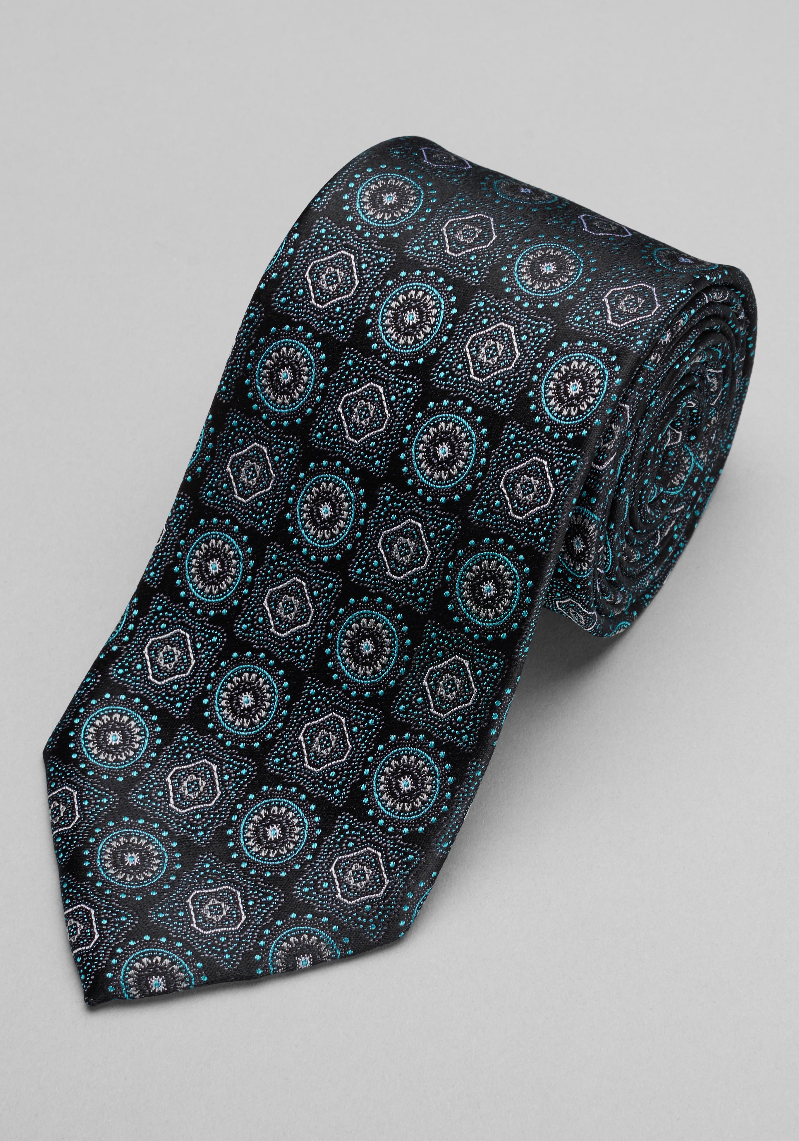 Reserve Collection Medallion Tie - Reserve Ties | Jos A Bank