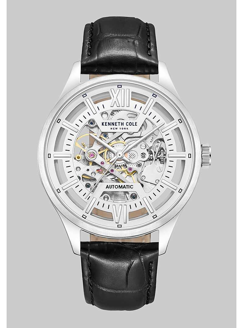 Kenneth Cole New York Stainless Steel Skeleton Watch - All Accessories ...